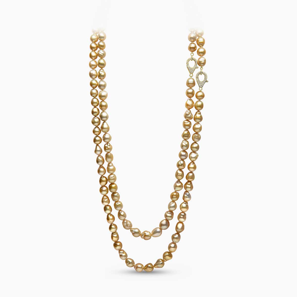 Baroque Pearl Double Row Necklace | Yoko London
