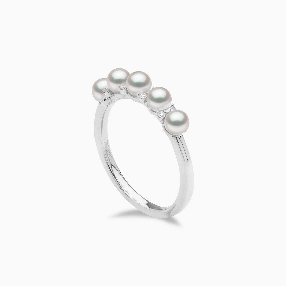 Eclipse Pearl & Diamond Sky Ring | Yoko London