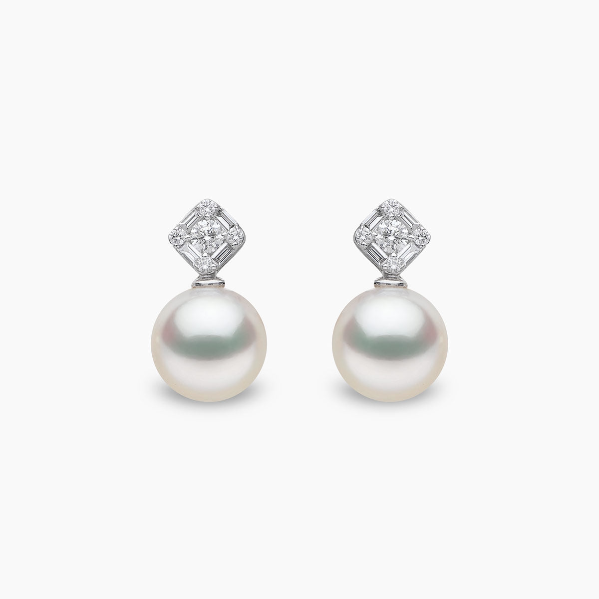 Starlight Pearl & Diamond Nova Earrings | Yoko London